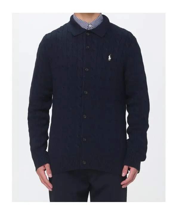 Polo Ralph Lauren Cable Knit Logo Cardigan