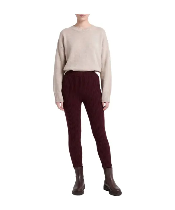 Max Mara Solid-colored Knit Leggings