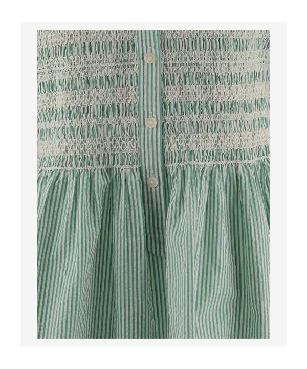 Polo Ralph Lauren Striped Shirred Dress