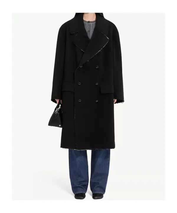 MAISON MARGIELA Raw-edge Double Breasted Coat