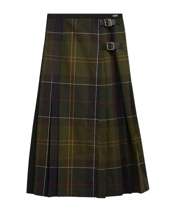 Barbour Tartan-check Pleated Midi Skirt - Multi-color