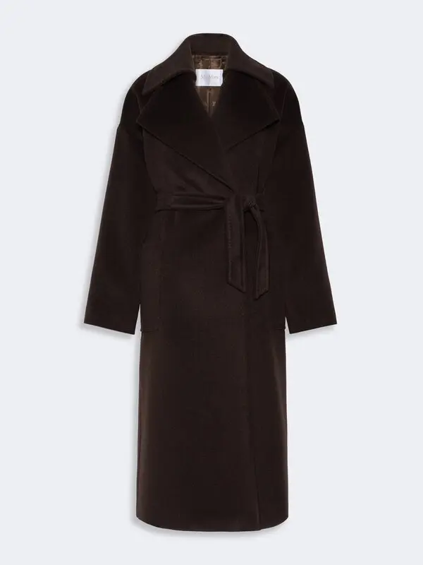 Max Mara Straight Hem Long Coat - Ebony