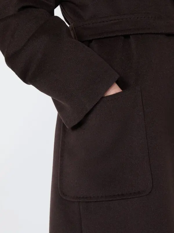 Max Mara Straight Hem Long Coat - Ebony