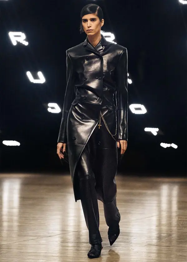 Khaite Rolon Coat In Leather