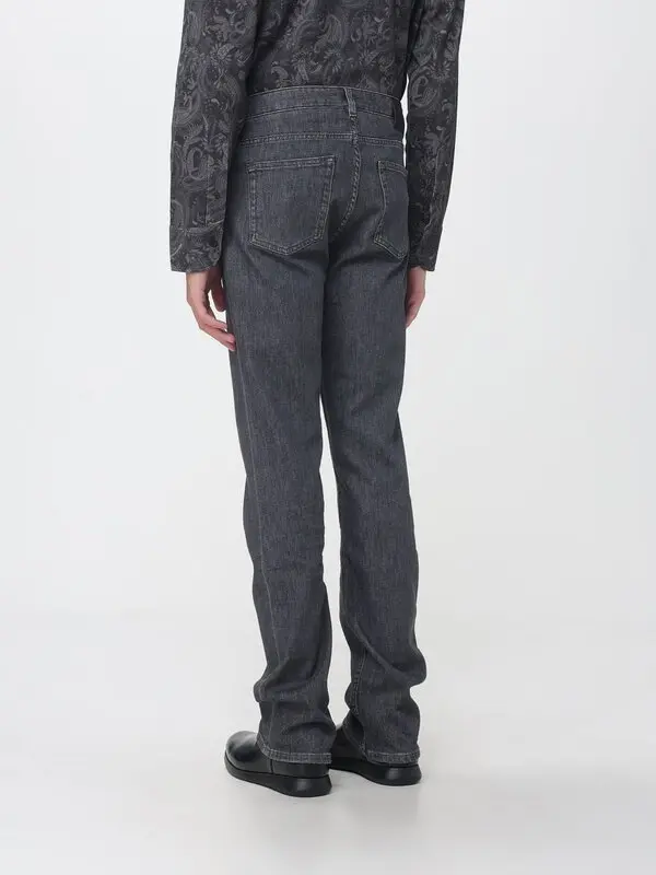 Etro Slim Fit Five-pocket Cotton Denim Jeans With Mid-rise Waist
