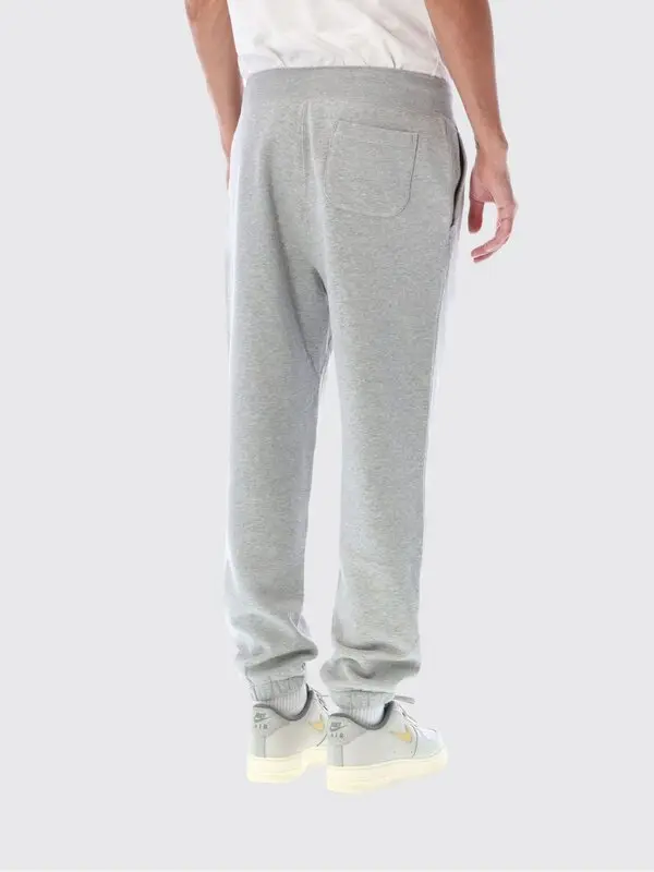 Polo Ralph Lauren Fleece Jogging Trousers With Embroidered Pony Logo - Grey