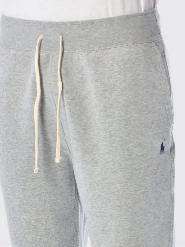 Polo Ralph Lauren Fleece Jogging Trousers With Embroidered Pony Logo - Grey