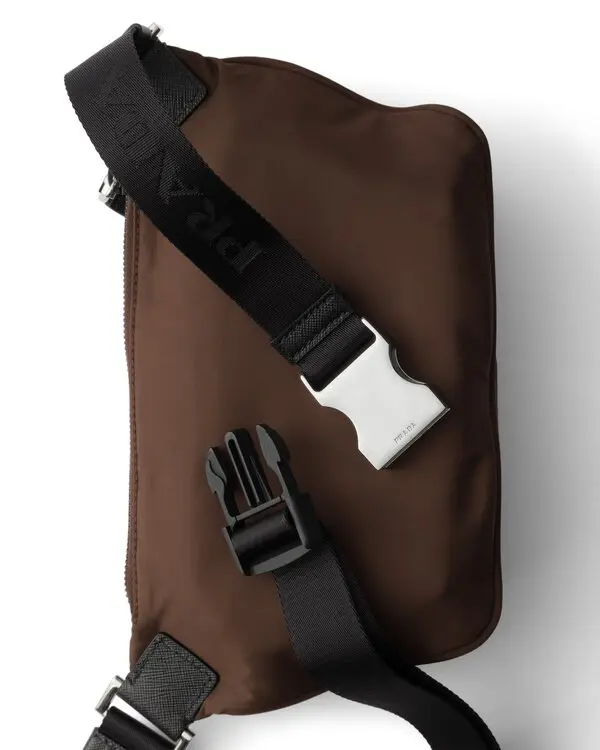 Prada Re-nylon And Saffiano Leather Shoulder Bag