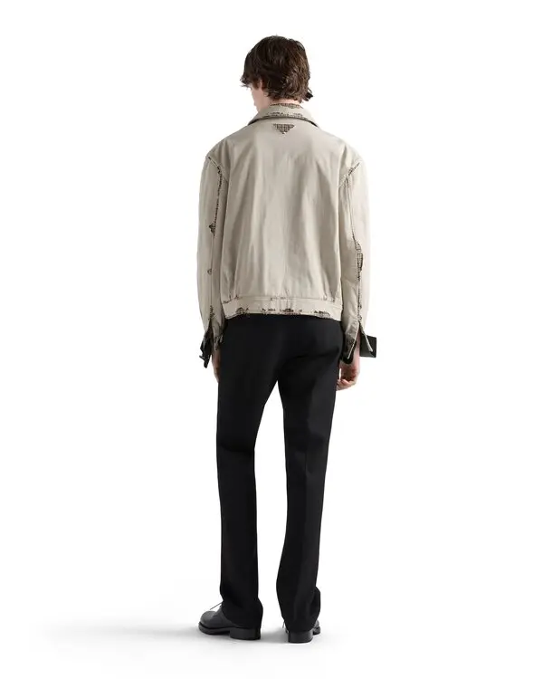 Prada Bonded Devoré Cotton Jacket