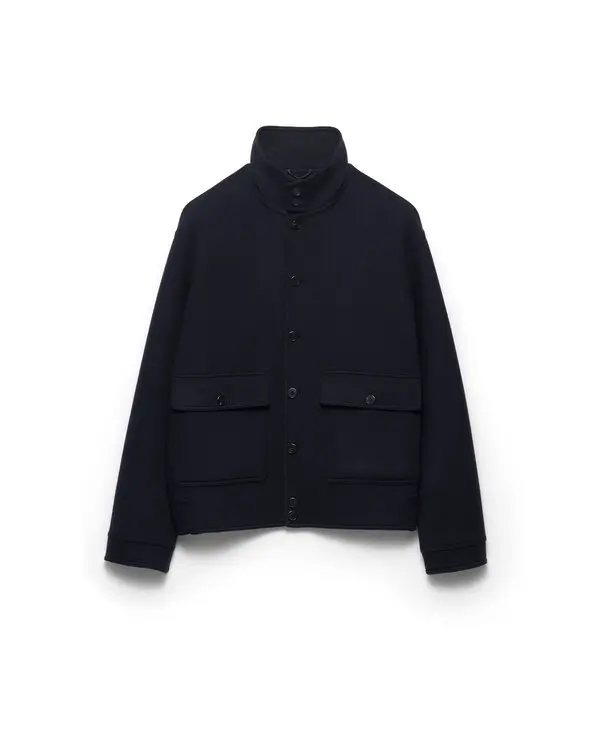 Prada Cashmere Blouson Jacket - Blue