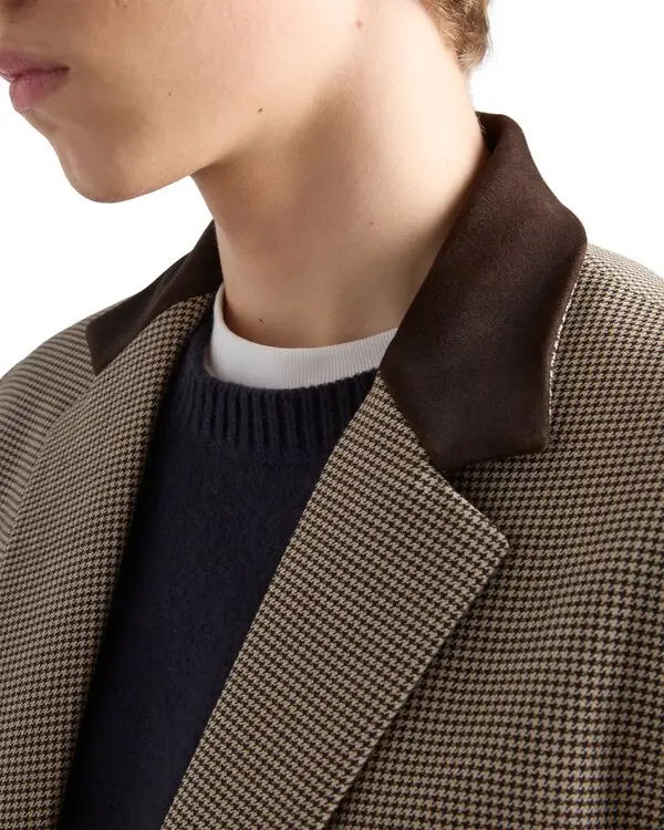 Prada Single-breasted Mohair Wool Coat