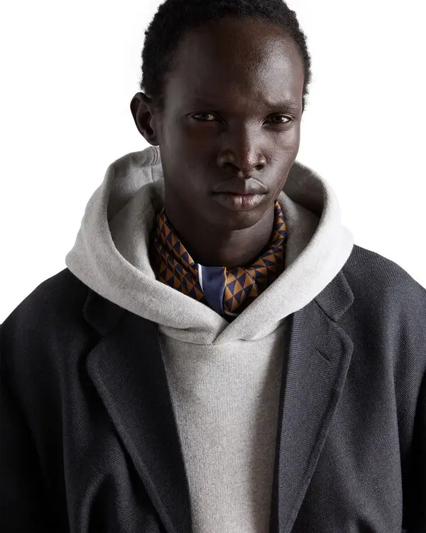 Prada Single-breasted Wool And Silk Coat