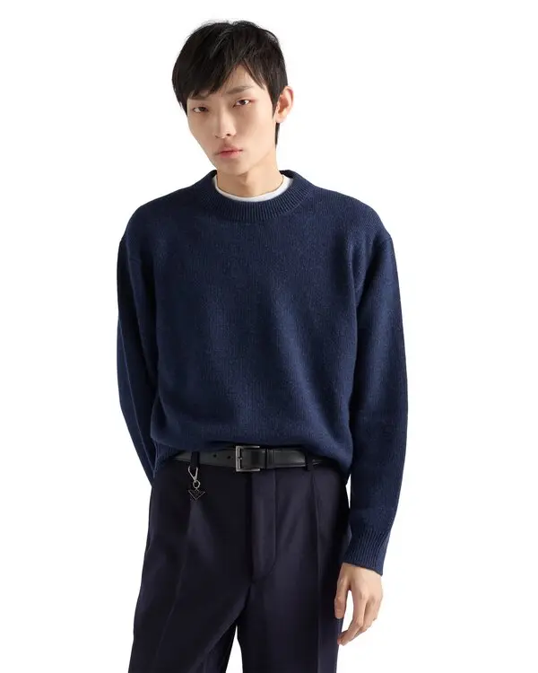 Prada Re-cashmere Crew-neck Sweater