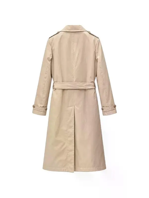 Aspesi Double-breasted Belted Trench Coat