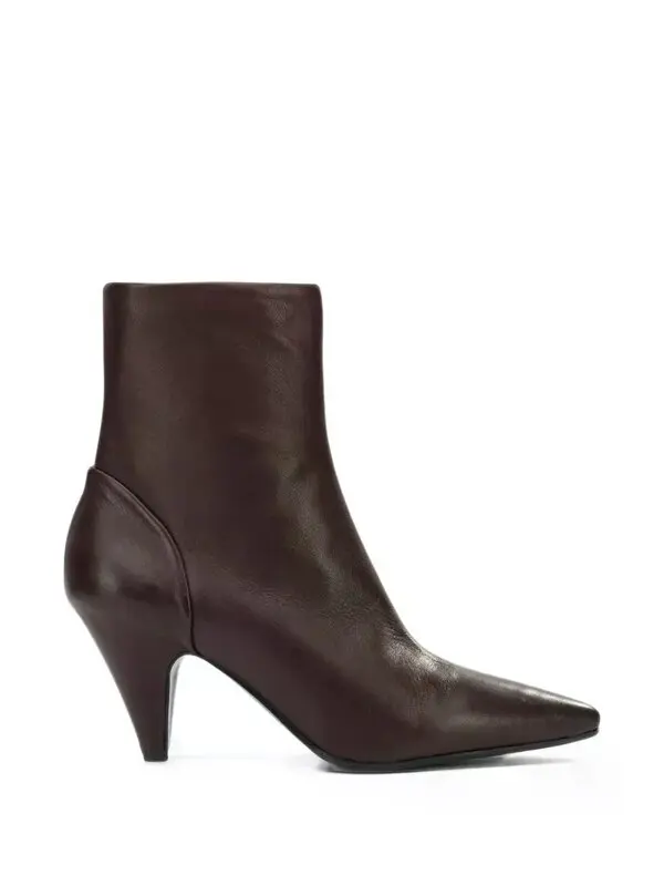 DEL CARLO Pointed-toe Ankle Boots - Red