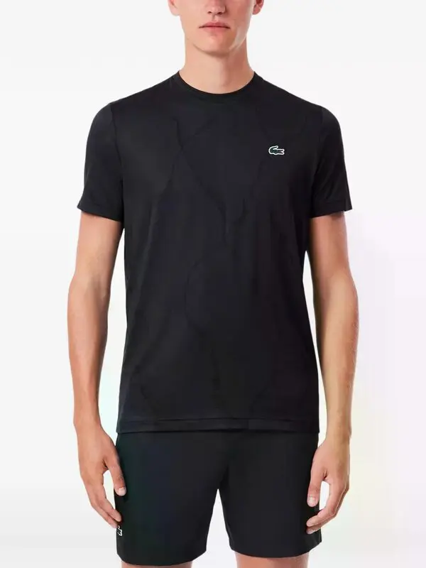 Lacoste Ultra Dry Crocodile Jacquard Tennis T-shirt