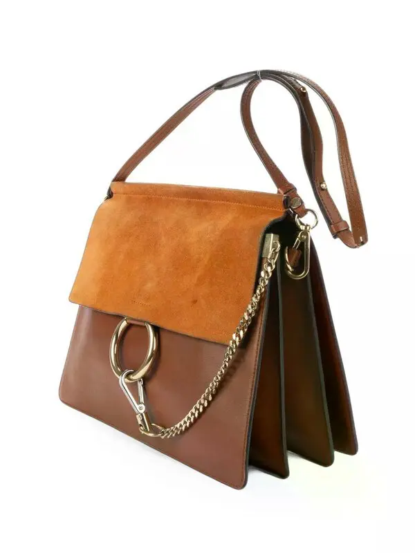Chloé Medium Faye Leather Shoulder Bag - Brown