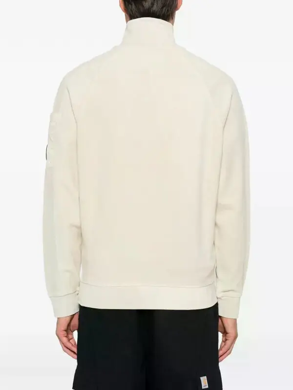 C.P. COMPANY Lens-detail Quarter-zip Sweater