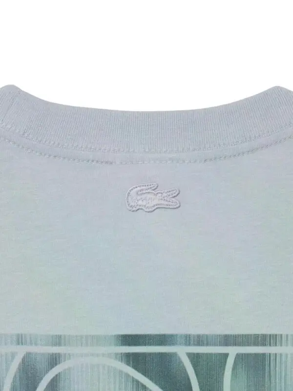 Lacoste Tennis-print Jersey T-shirt - Grey