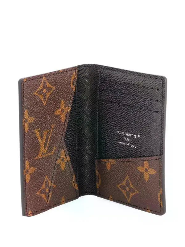 LOUIS VUITTON Pocket Organizer Macassar Monogram Canvas Small Wallets