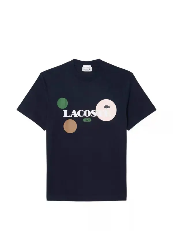 Lacoste Printed Cotton Jersey T-shirt - Blue