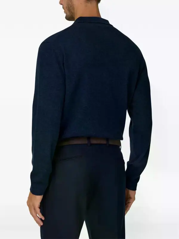 Boggi Milano Knitted Shirt In Wool Cashmere