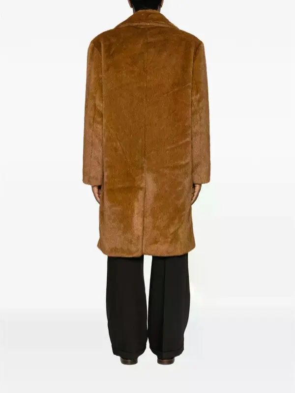 Drole De Monsieur Double-breasted Faux-fur Coat