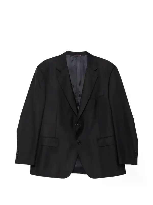 Canali Single-breasted Notch-lapel Suit - Black