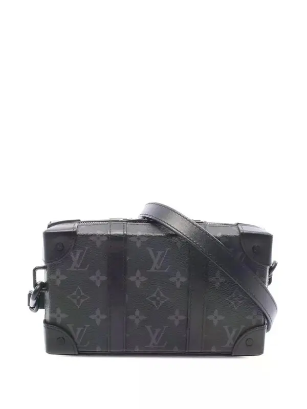 LOUIS VUITTON 2010-2026 Monogram Eclipse Soft Trunk Wallet Crossbody Bag - Black