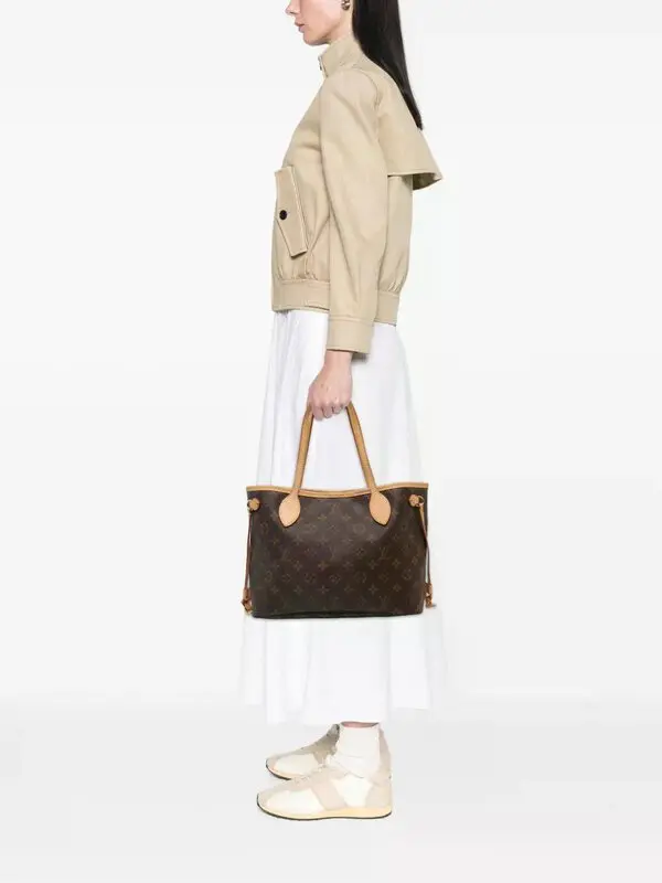 LOUIS VUITTON 2007 Monogram Neverfull Pm Tote Bag - Brown