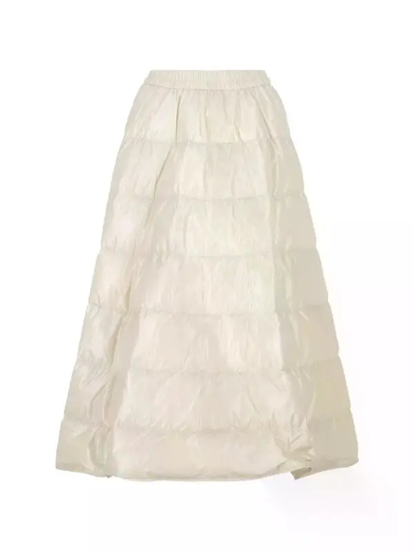 Moncler A-line Down Midi Skirt - Neutrals