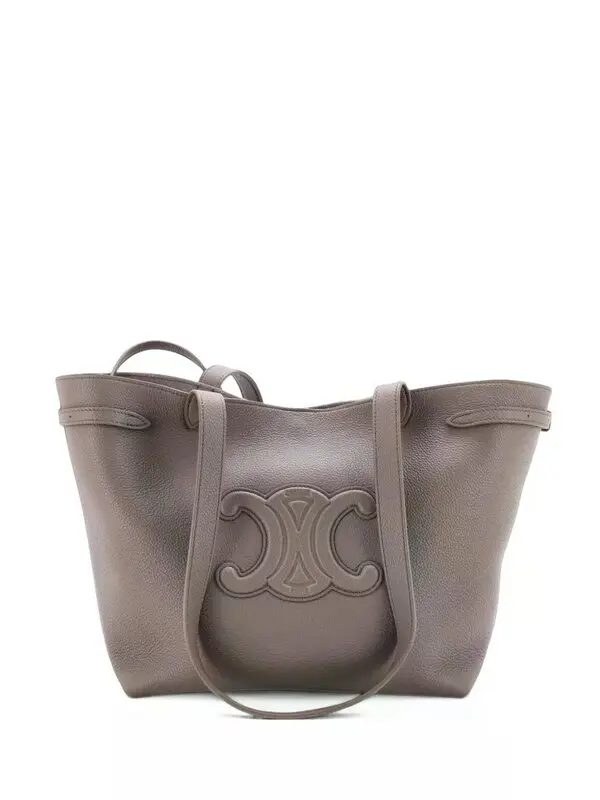 Celine Anais Cabas Leather Small Tote Bag - Brown