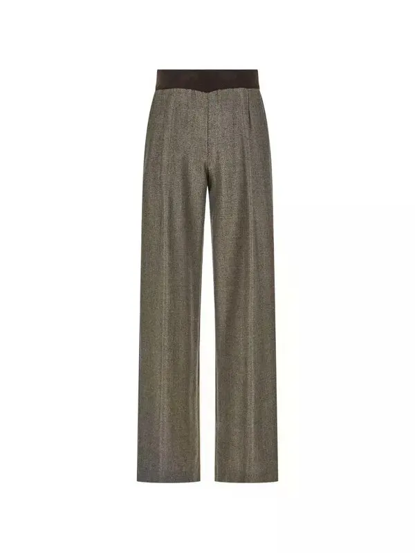 PANICALE Check-pattern Trousers