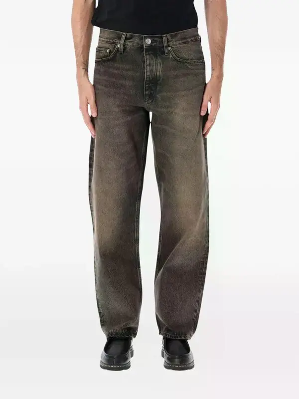 SUNFLOWER Faded Straight-leg Jeans