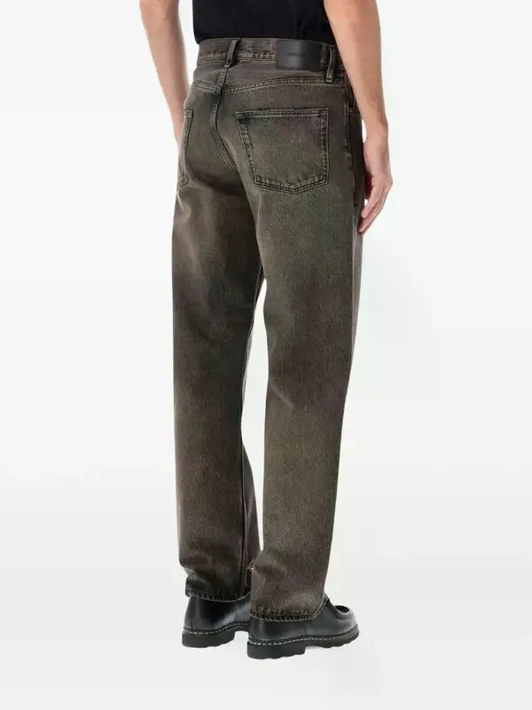 SUNFLOWER Faded Straight-leg Jeans