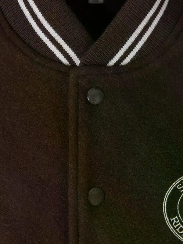 Sporty & Rich Logo-embroidered Wool Jacket