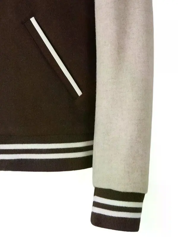 Sporty & Rich Logo-embroidered Wool Jacket
