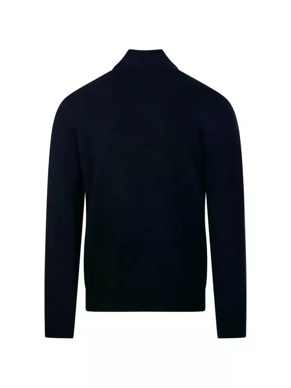 ROBERTO COLLINA Quarter-zip Knitted Sweater