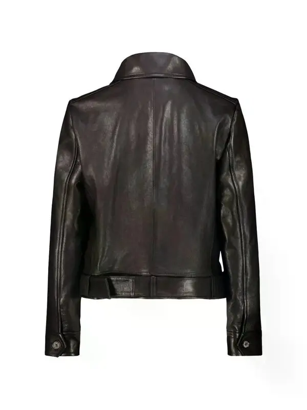 Magda Butrym Belted Leather Jacket