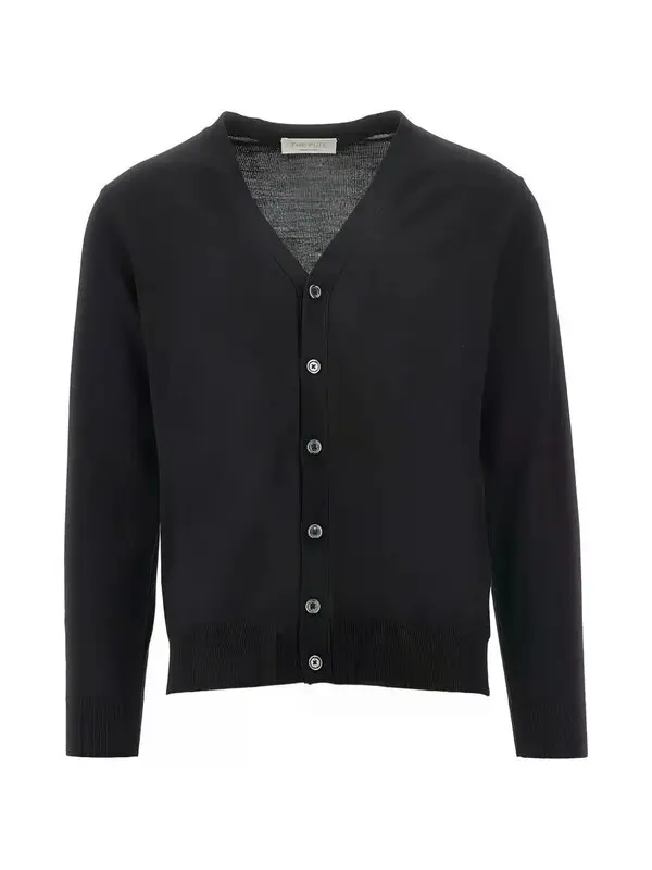 THE PULL Fine-knit V-neck Cardigan