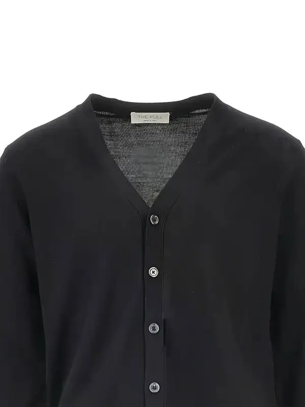 THE PULL Fine-knit V-neck Cardigan