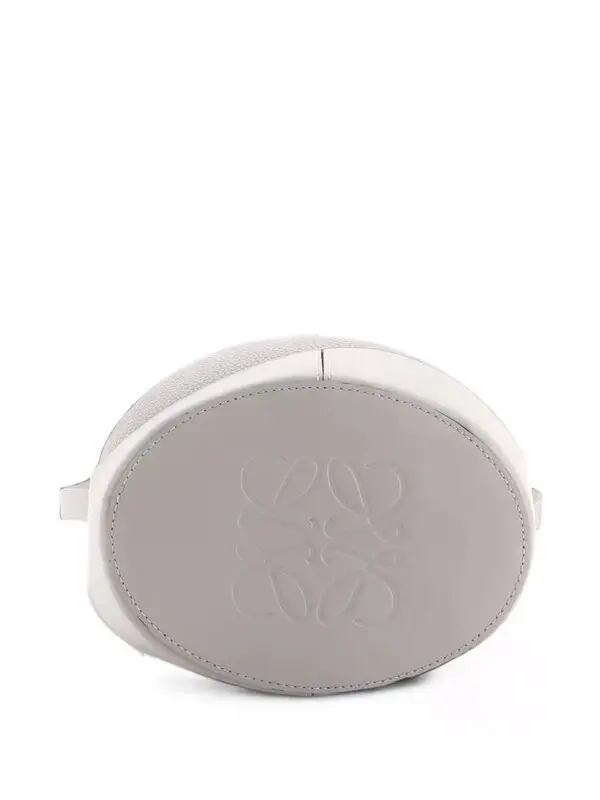 Loewe Balloon Leather Small Bucket Bag - Grey