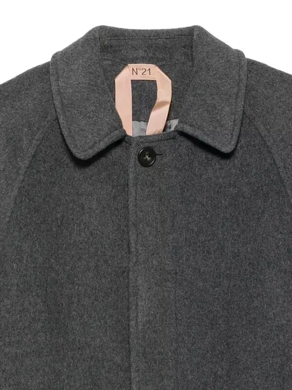 N°21 Raglan-sleeve Concealed-fastening Coat