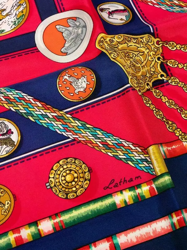 Hermès 1980-2000 Petite Main Silk Scarf 90 Scarves
