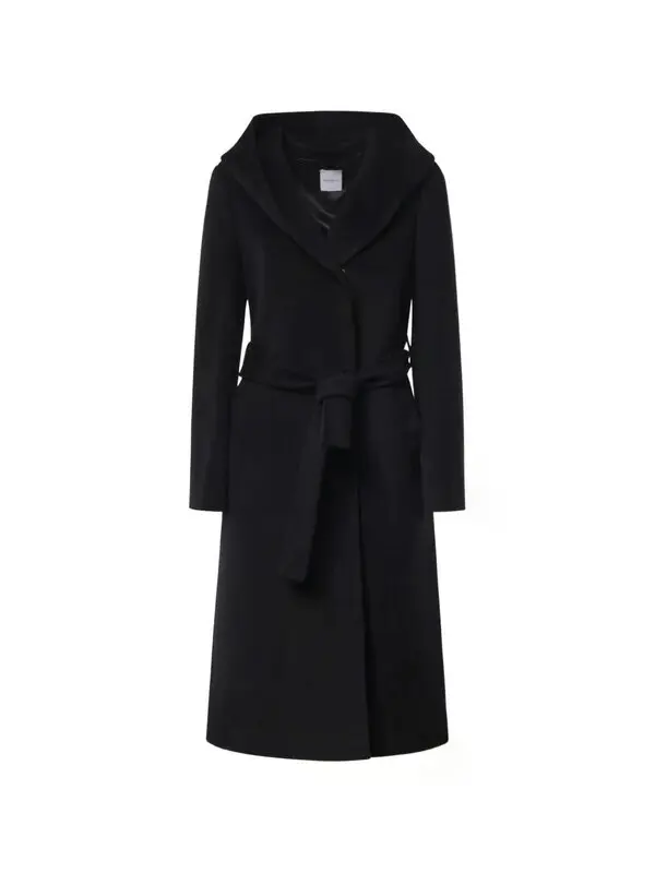 ALISHEVA Hooded Belted Coat