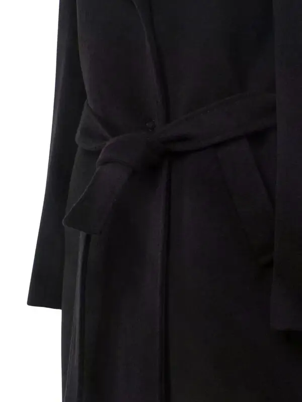 ALISHEVA Hooded Belted Coat