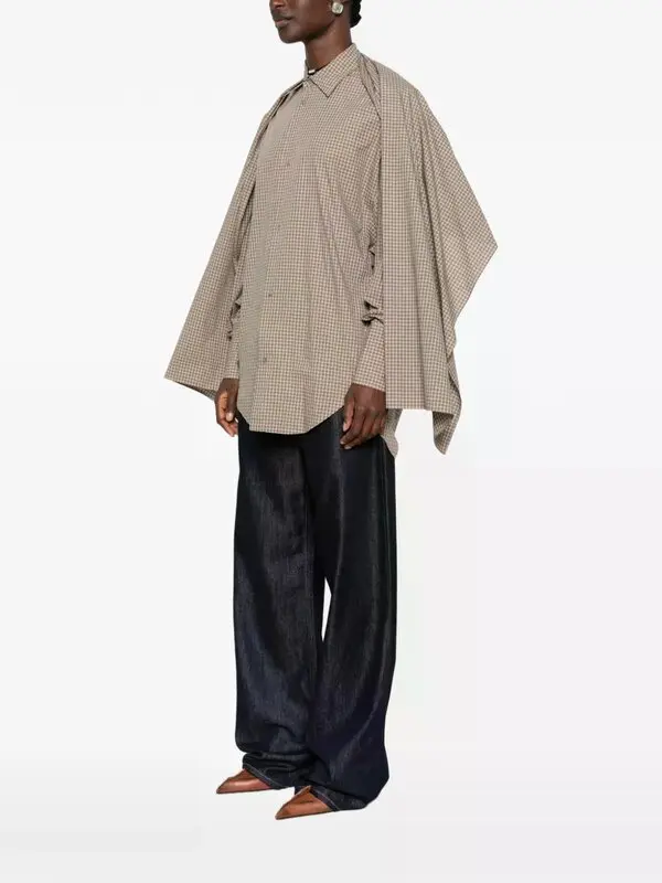 DARKPARK Georgia Check Draped Shirt