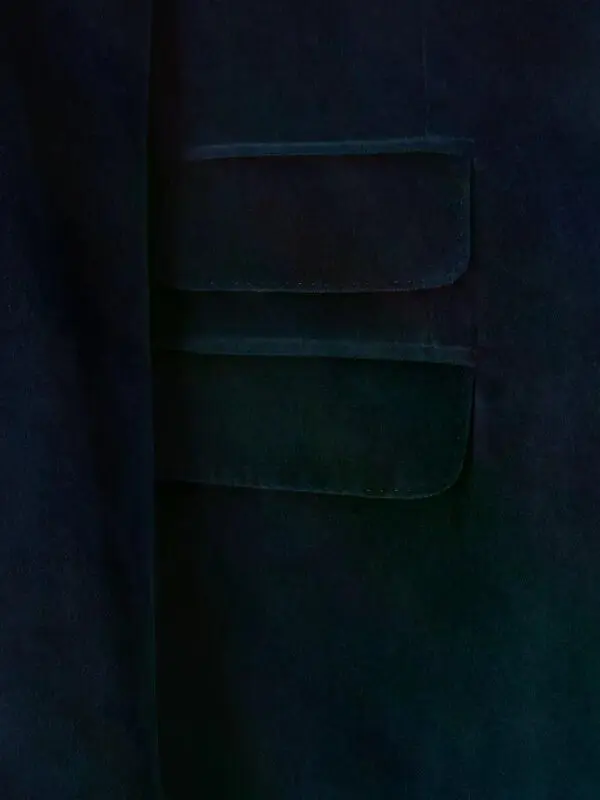 Boglioli Velvet Single-breasted Jacket - Blue