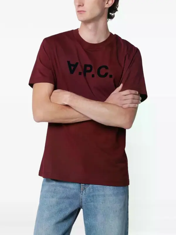 A.p.c. Logo-print T-shirt - Red