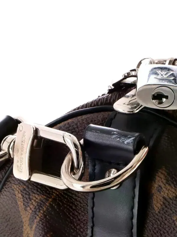 LOUIS VUITTON Keepall Bandouliere Bag Macassar Monogram Canvas 45 Travel Bag